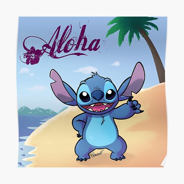 "Aloha from Stitch" Poster by TheTerence | Redbubble