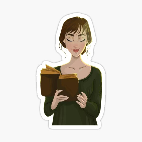 " Elizabeth Bennet (V2)" Sticker for Sale by BookishAgnese | Redbubble