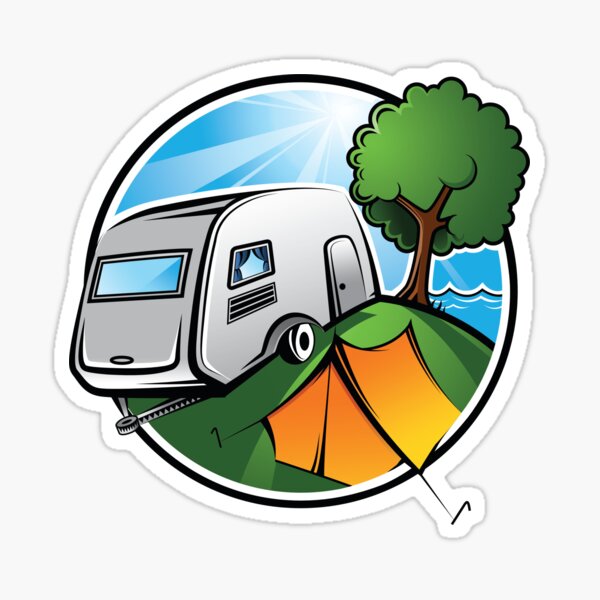 "caravaning" Sticker for Sale by Patrickseb | Redbubble