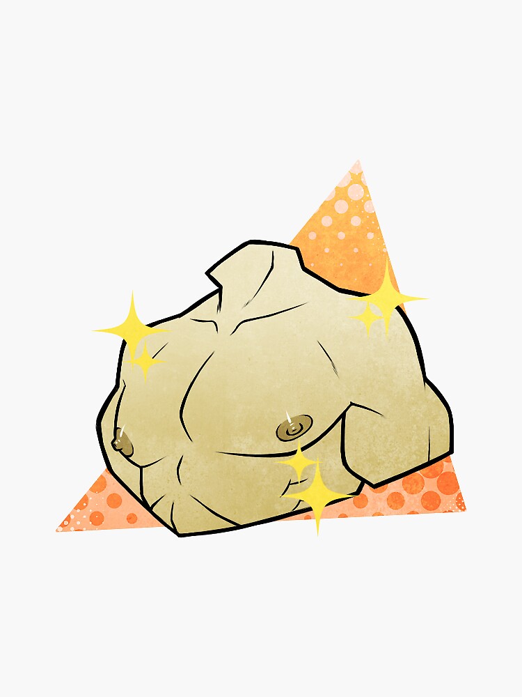 "bara tiddies " Sticker for Sale by kungfupancakes | Redbubble