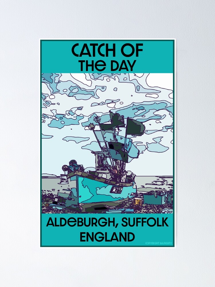 "Aldeburgh, Suffolk Vintage Beach Art - British Sea Side Prints - Wall ...