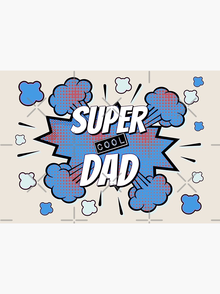 Póster «Colorido estilo cómic Super Cool Dad, gran diseño para Cool ...