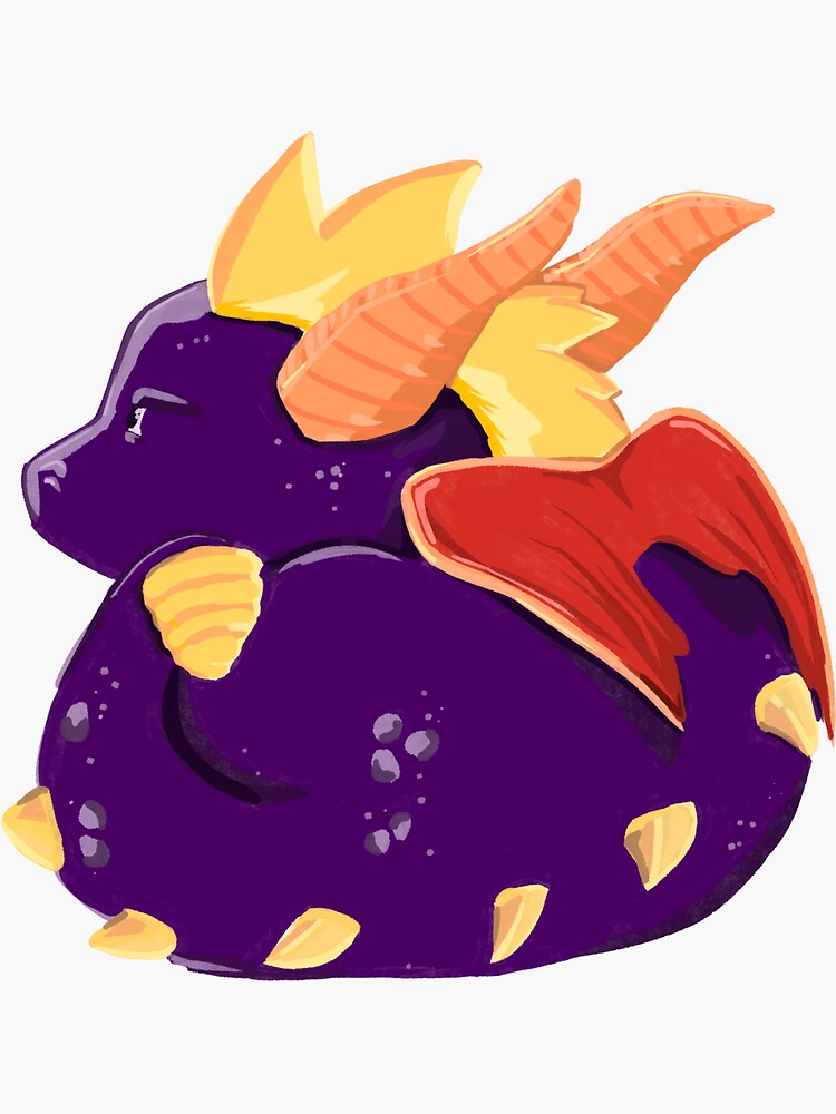 "Spyro " Sticker for Sale by Nightlea | Redbubble