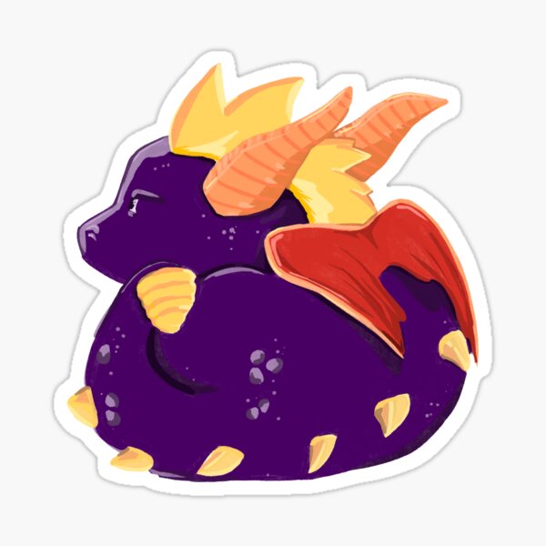 "Spyro " Sticker for Sale by Nightlea | Redbubble