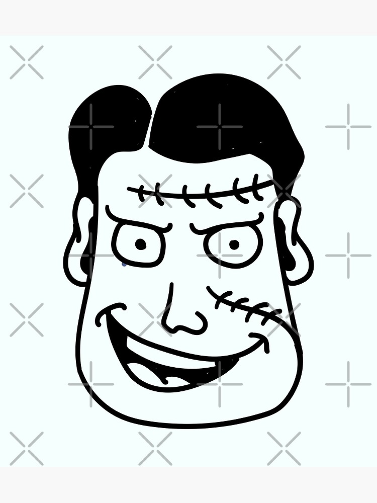 "Gost man face " Poster for Sale by Vaglestyle | Redbubble