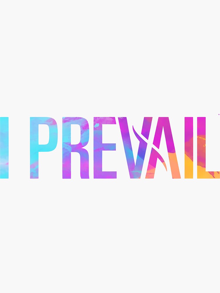 "I PREVAIL - FULL COLOR" Sticker for Sale by mamasnur | Redbubble
