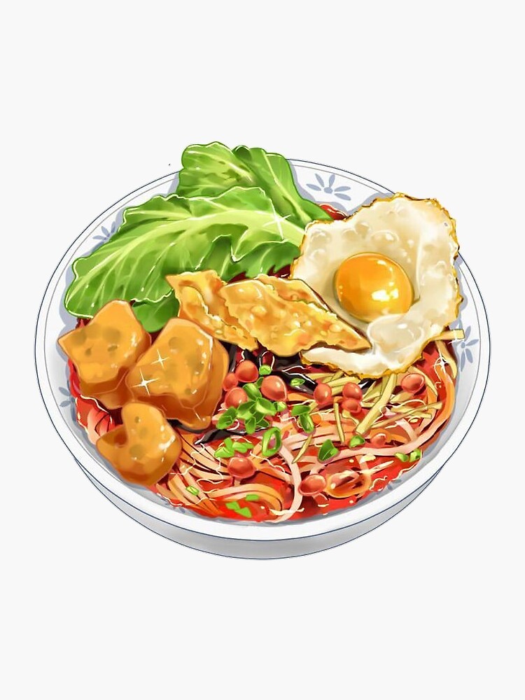 "Yum- sticker" Sticker for Sale by Thawbiya | Redbubble