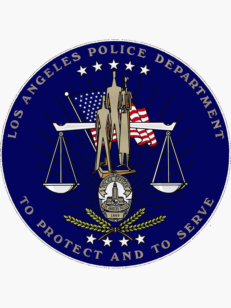 Pegatina «Departamento de Policía de Los Ángeles-Parche de LAPD» de ...