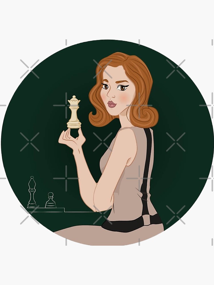 "Beth Harmon" Sticker for Sale by BookishAgnese | Redbubble