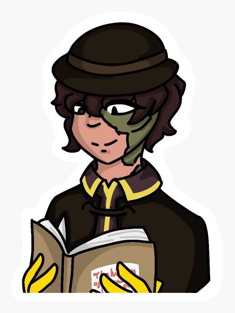 "Janus Sanders Reading Sticker " Sticker by Luna-Phoenix | Redbubble