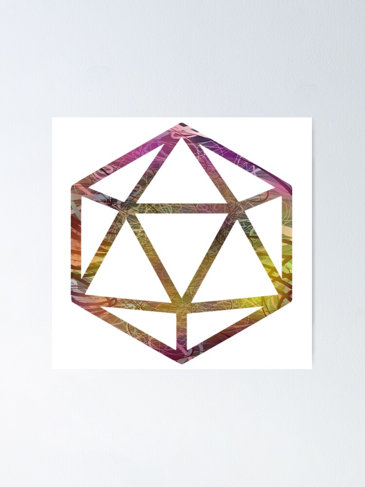 "Anti Magic Shield D20" Poster for Sale by Dead1bird | Redbubble