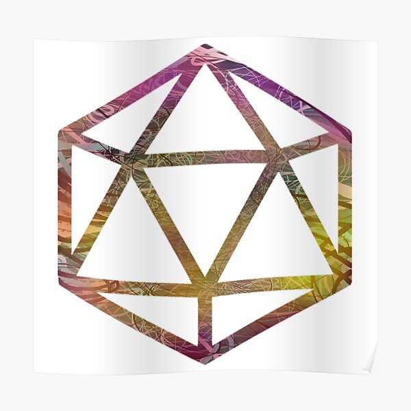 "Anti Magic Shield D20" Poster for Sale by Dead1bird | Redbubble