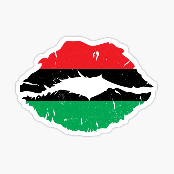 "Black History Clothing Gift Men Women African American Lips" Sticker ...