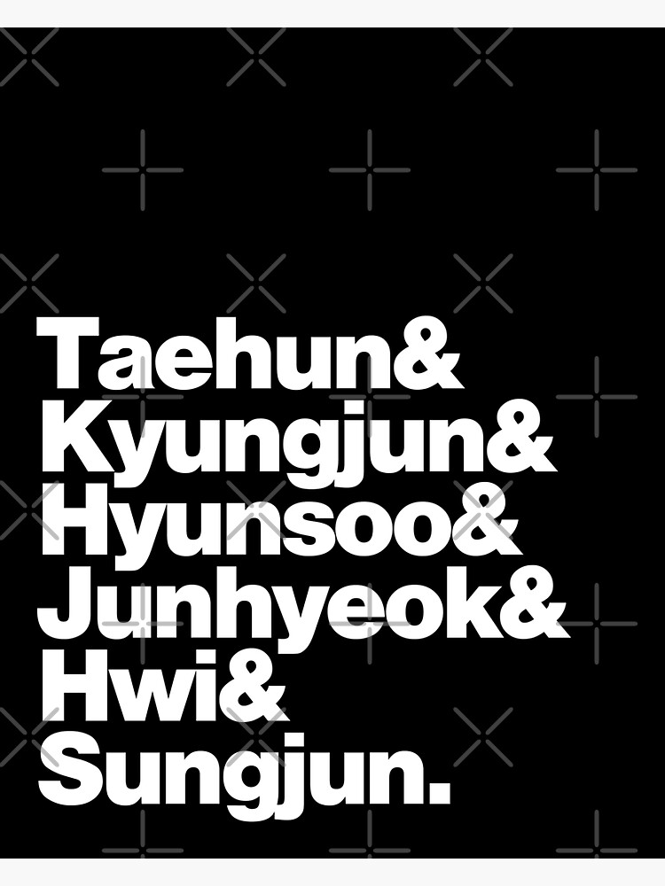 "TNX & members names" Sticker for Sale by lovely-day | Redbubble