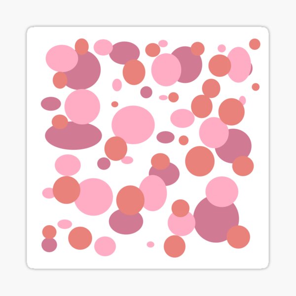 "Pattern prints pink bubbles" Sticker for Sale by TaxiFraise | Redbubble
