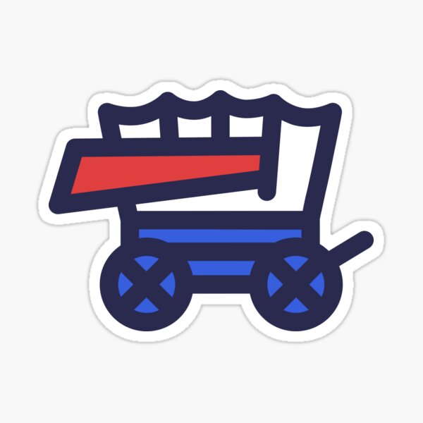 "Buffalo Circle the Wagons" Sticker for Sale by studiolucha | Redbubble