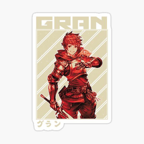 "Gran グラン| Granblue Fantasy The Animation" Sticker for Sale by B-love ...