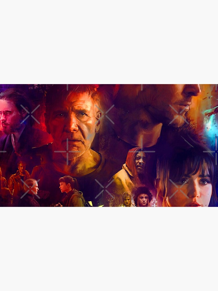 "BLADE RUNNER 2049 characters collage painting.psd" Poster for Sale by ...