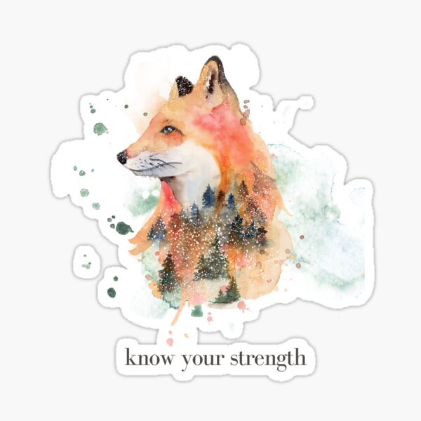 "know your strength" Sticker for Sale by yogita-3 | Redbubble
