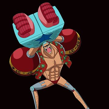"Franky one piece" Sticker for Sale by JacklyBrekked | Redbubble
