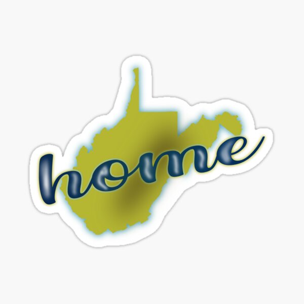 "West Virginia Home Graphic Design, West Virginia State outline with ...