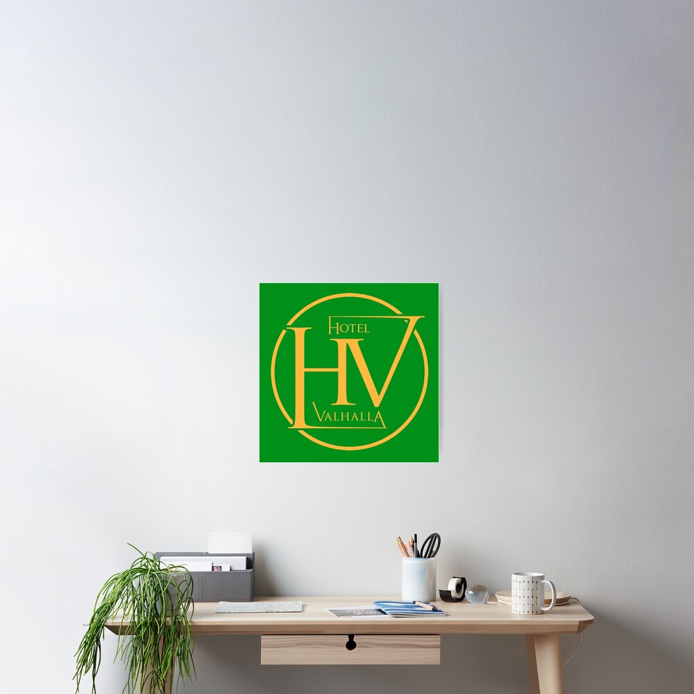 "HOTEL VALHALLA LOGO" Poster by asgardianstars | Redbubble