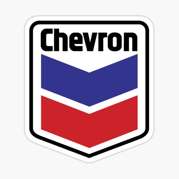 "Chevron logo" Sticker for Sale by peteroldfield | Redbubble