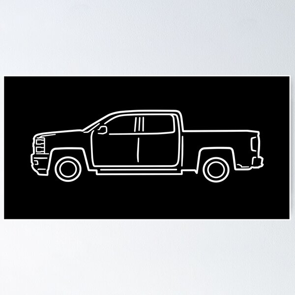 "Silverado" Poster for Sale by AutoClub | Redbubble