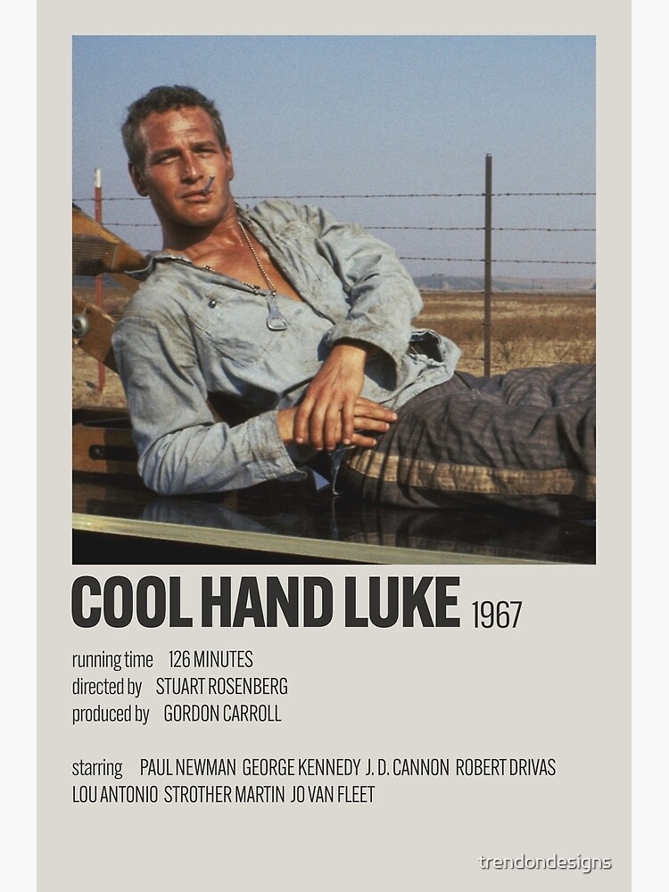 "Cool Hand Luke Alternative Minimalist Movie/Show Polaroid Poster ...