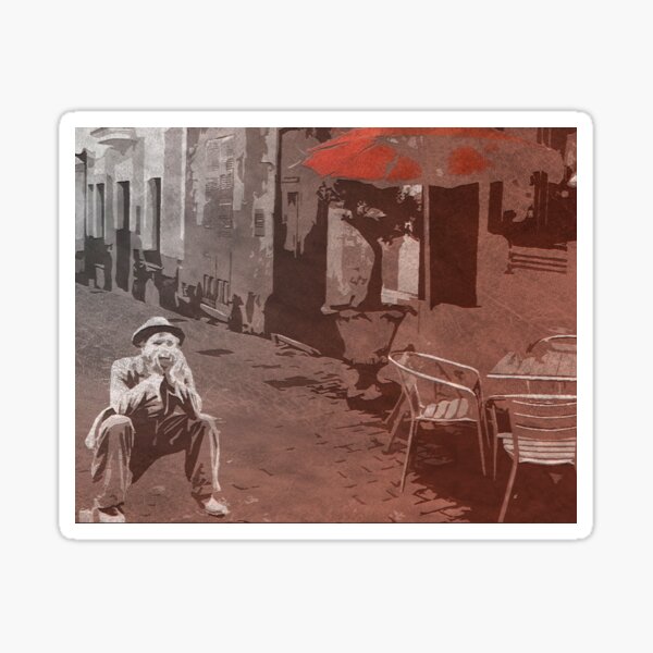 "Waiting for Godot" Sticker by artodem | Redbubble