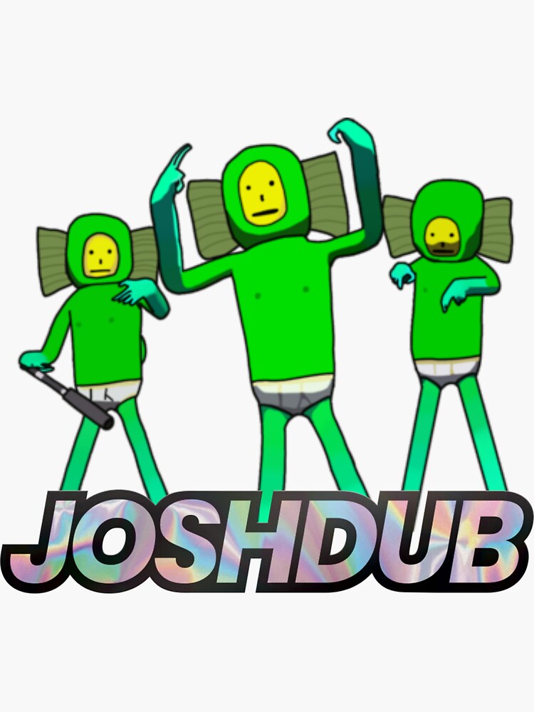 "Youtuber Josh Dub - No No Square" Sticker for Sale by veermy | Redbubble