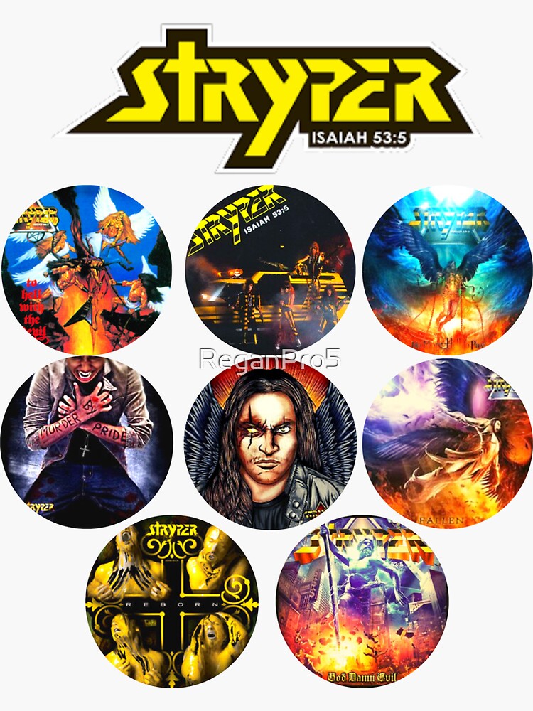 "Stryper classic t shirt | ﻿Stryper tour 2022 sticker" Sticker for Sale ...