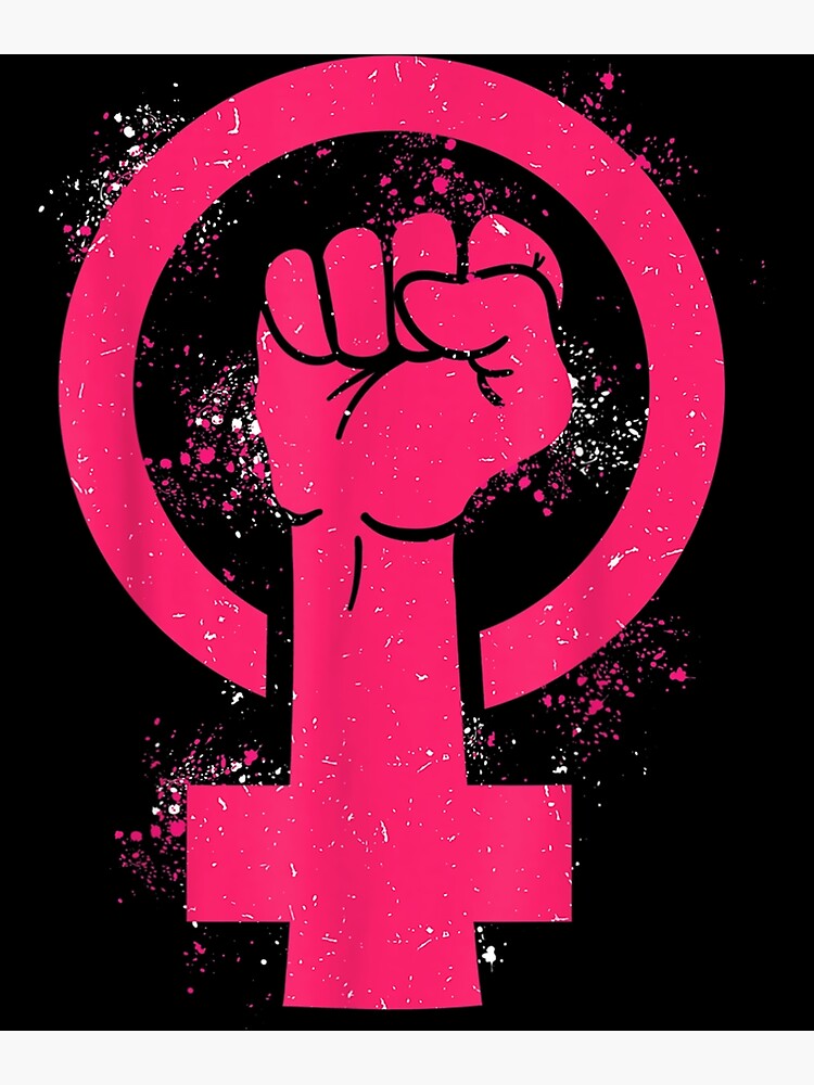 Póster «empoderamiento De Las Mujeres Símbolo De Género Femenino Puño