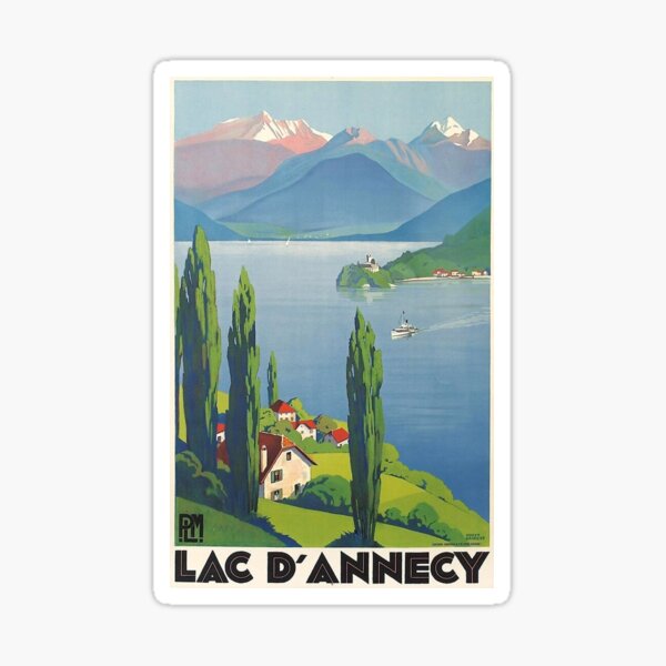 "lake annecy" Sticker for Sale by edwardvidaurrie | Redbubble