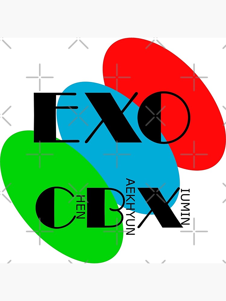 "EXO - CBX (KR Colors)" Art Print by Roddel | Redbubble