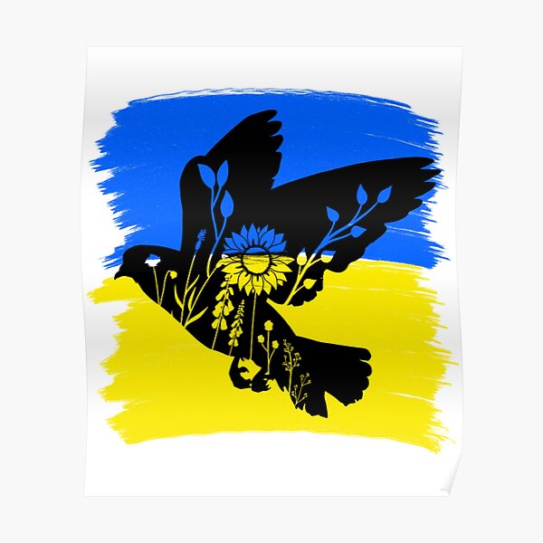 "Ukrainian Peace Birds, Birds of Peace, Ukraine Peace " Poster for Sale ...