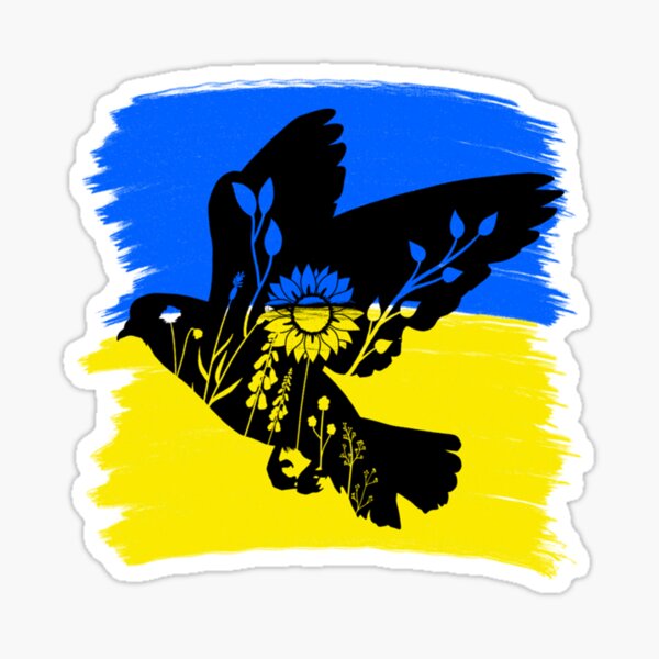 "Ukrainian Peace Birds, Birds of Peace, Ukraine Peace " Sticker by ...