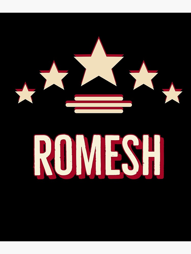 "romesh " Poster for Sale by customfanx | Redbubble