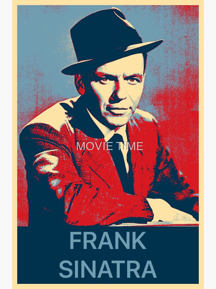 "Frank Sinatra Poster" Sticker by ninazakri | Redbubble