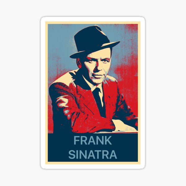 "Frank Sinatra Poster" Sticker by ninazakri | Redbubble