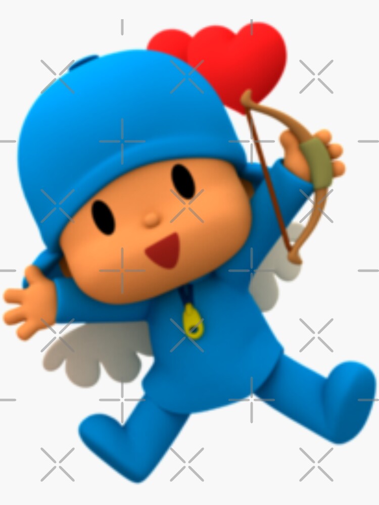 "Cute Pocoyo Valentine" Sticker by veerdya | Redbubble