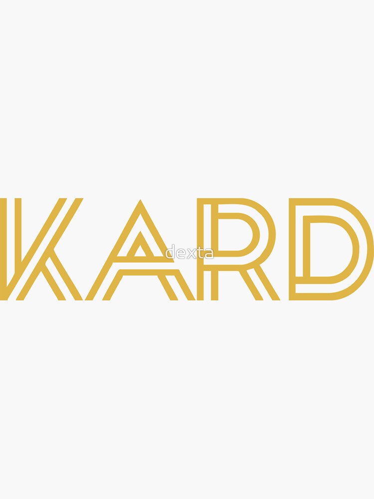 "KARD gold" Sticker for Sale by dexta | Redbubble
