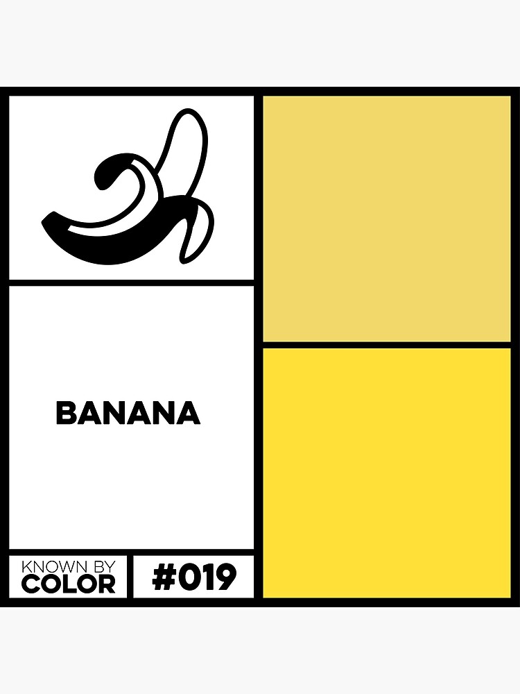 "Banana colors" Poster for Sale by knownbycolor | Redbubble