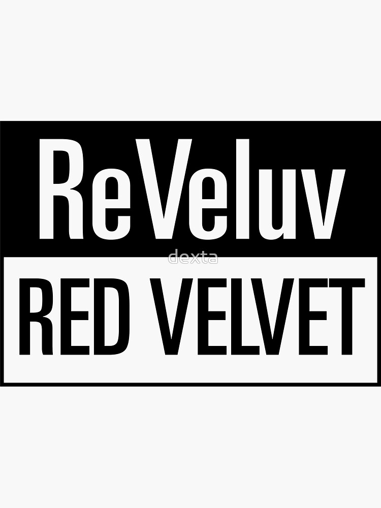 "reveluv red velvet" Sticker for Sale by dexta | Redbubble