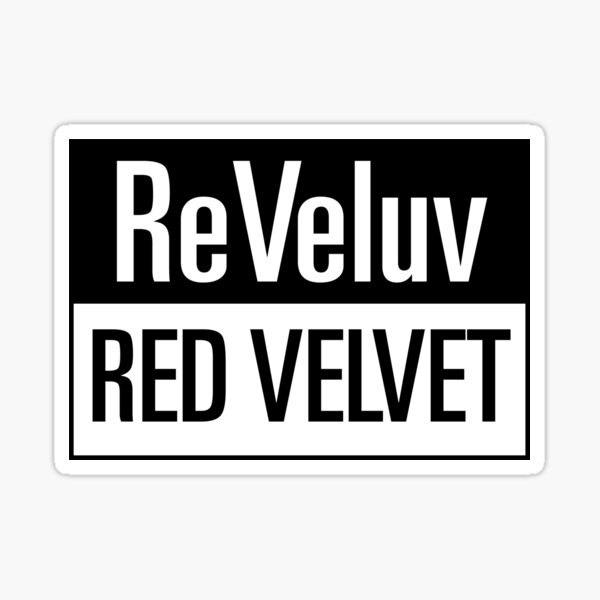 "reveluv red velvet" Sticker for Sale by dexta | Redbubble