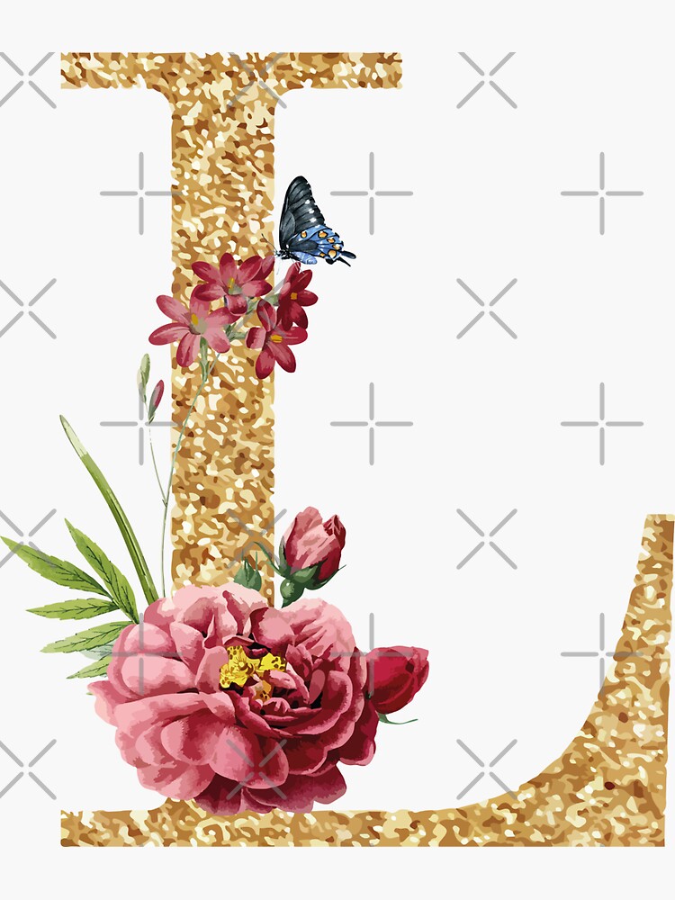 "L character alphabet ABC,XYZ letters" Sticker for Sale by TokaDesignss ...