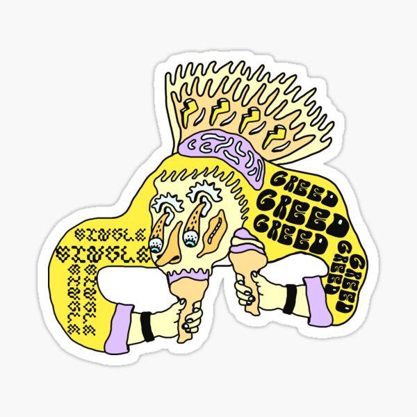 "Single & greed" Sticker for Sale by FariedDjanoear | Redbubble