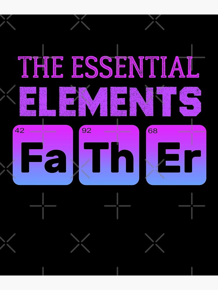 Lámina fotográfica «Father The Essential Elements - química del día del ...