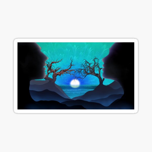 "Landscape art" Sticker for Sale by Vlaki | Redbubble