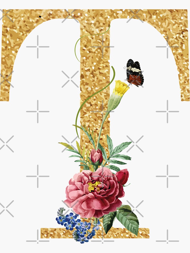 "T character alphabet ABC,XYZ letters" Sticker for Sale by TokaDesignss ...